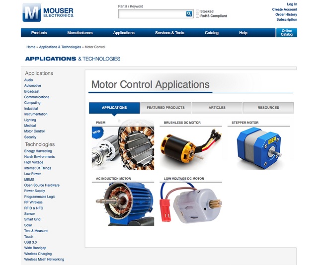 Mouser 全新馬達控制應用網站，讓您玩轉設計得心應手 | TechNews 科技新報