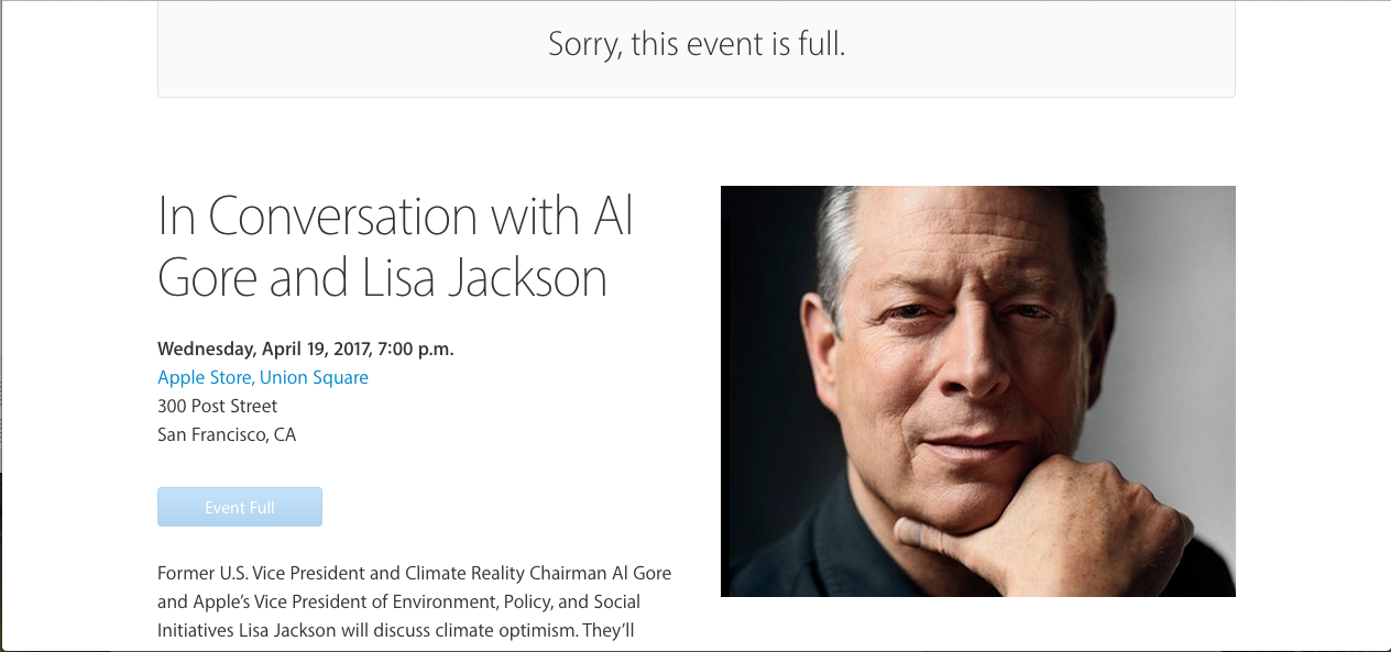 蘋果地球日活動，邀來美國前副總統高爾在 Apple Store 談氣候議題 | TechNews 科技新報