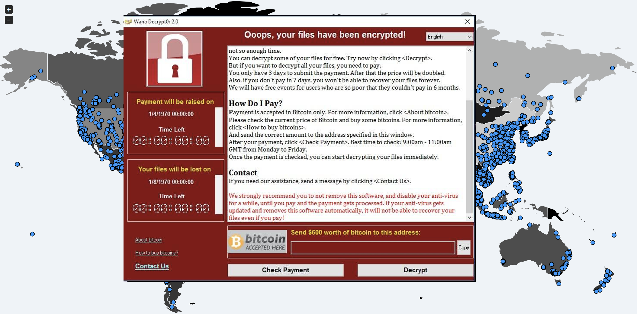 勒索病毒攻擊損失恐無法估量，但作者目前僅入帳 2 萬美元 | TechNews 科技新報