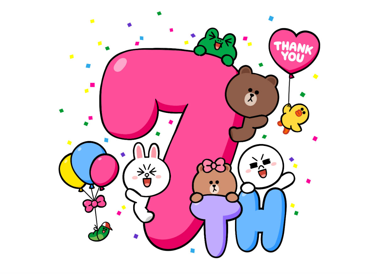 LINE 7 週年感恩回饋開跑，3 組動態貼圖首度大放送 | TechNews 科技新報