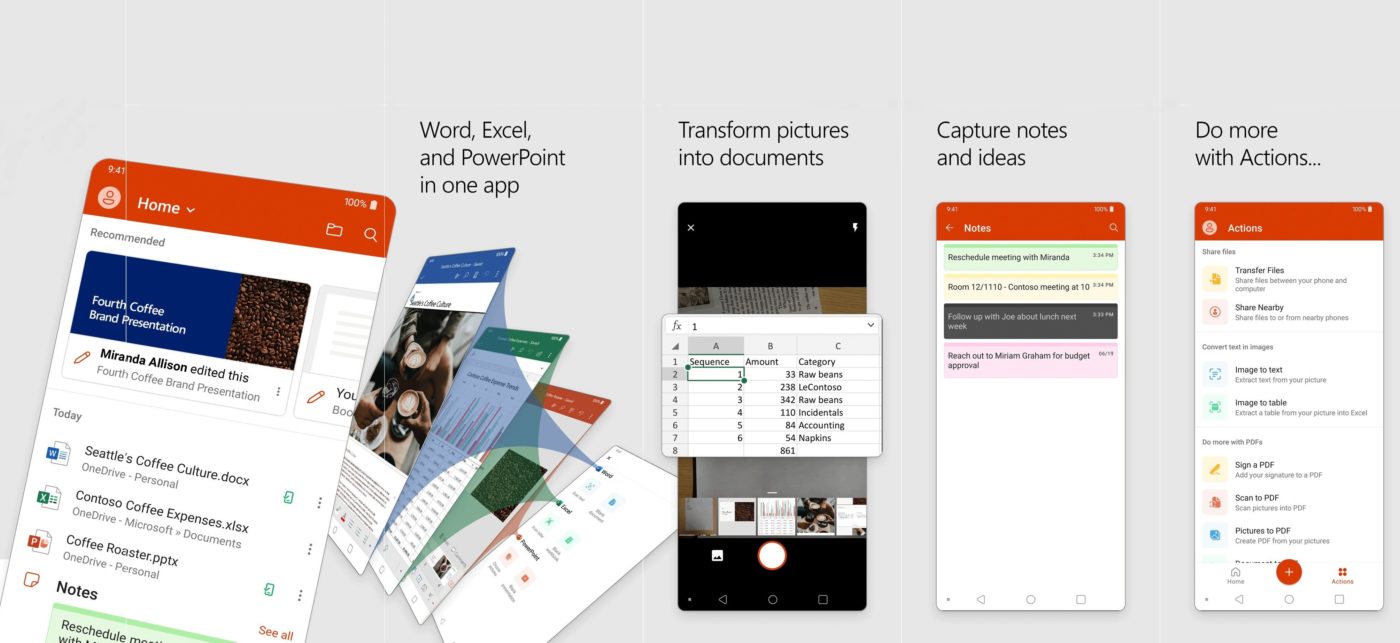 Word、Excel 和 PowerPoint 三雄合體，微軟發表 Office App | TechNews 科技新報