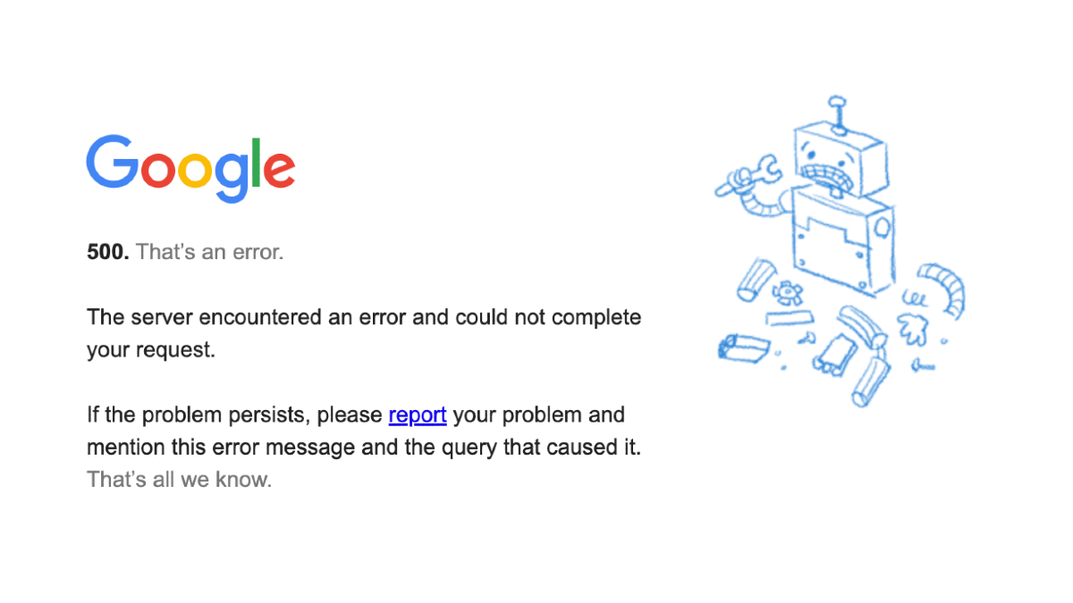 Google 搜尋引擎疑故障，全球網友哀嚎 | TechNews 科技新報