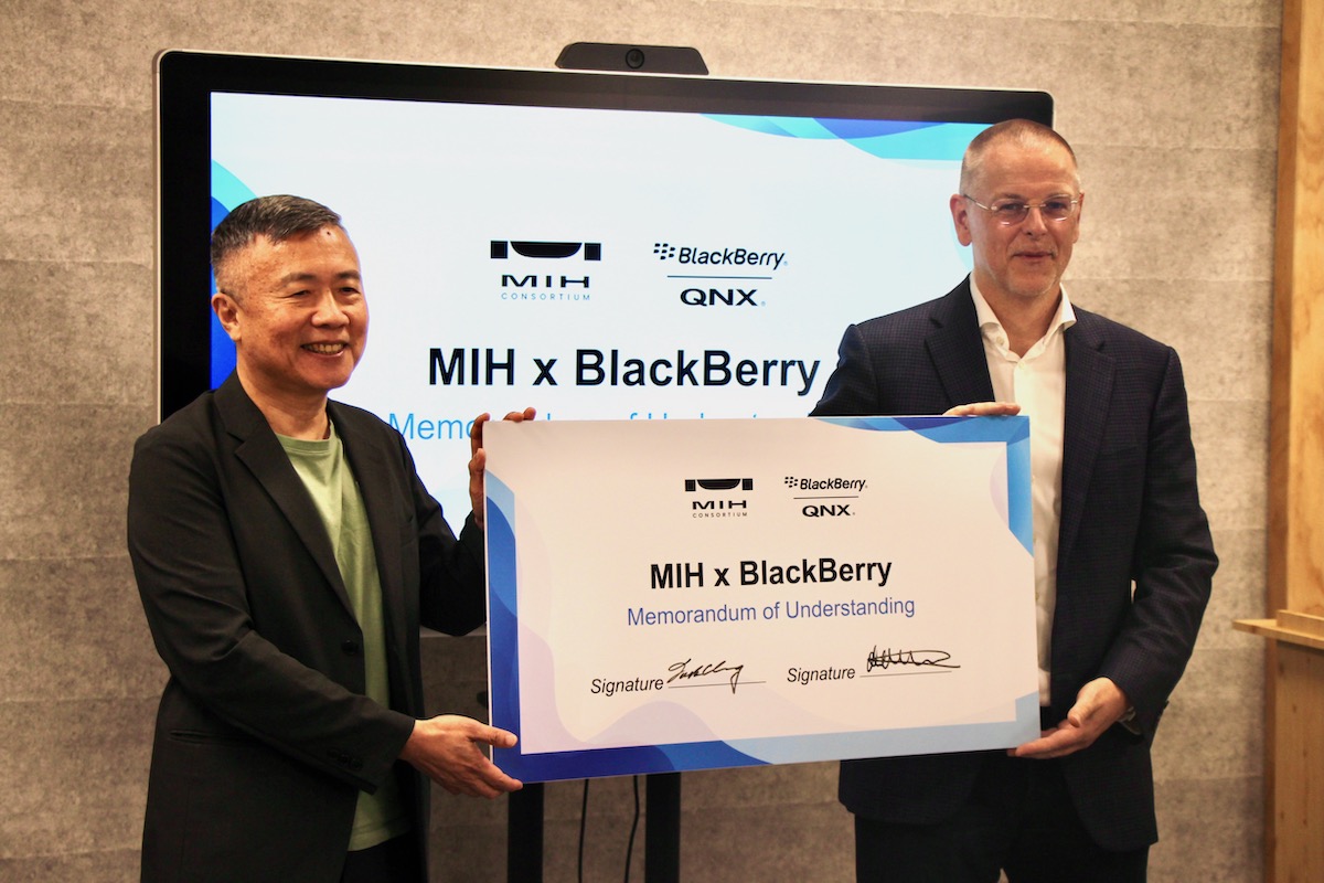 MIH 與黑莓簽署軟體 MOU，三人座電動小車 10 月東京車展首發 | TechNews 科技新報