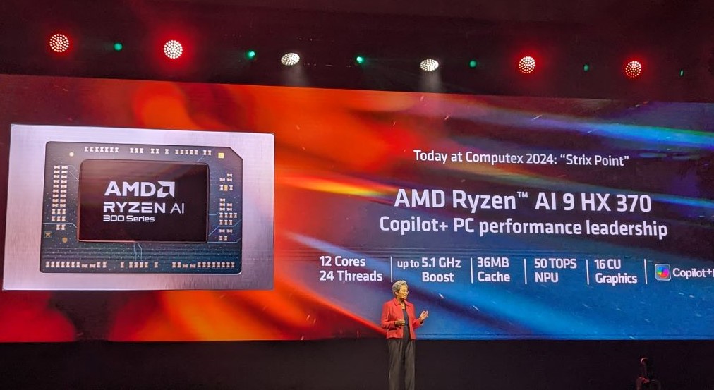 AMD Ryzen AI 300 系列亮相，蘇姿丰稱最強大 Copilot+ PC NPU | TechNews 科技新報