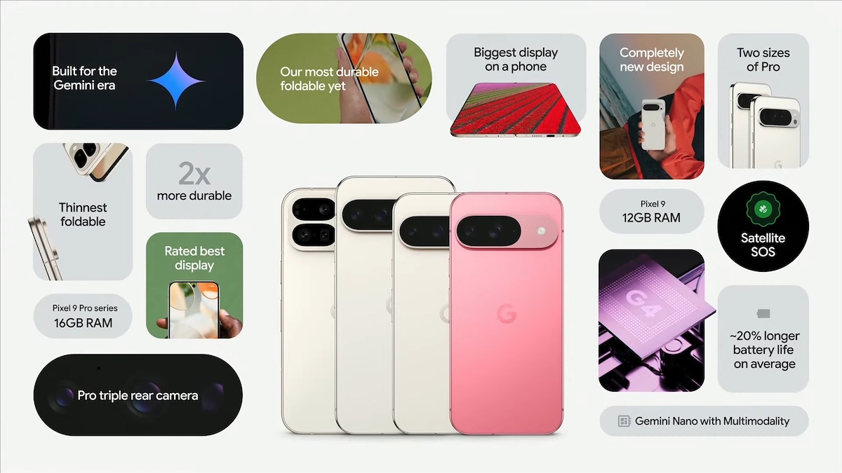Google 發表會懶人包：Gemini Live 語音對話新上線，Pixel 9 Pro Fold 首度登台 | TechNews 科技新報