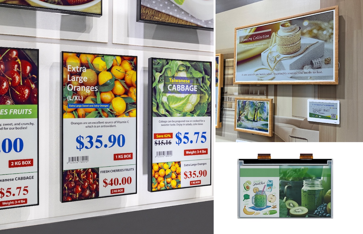 瞄準廣告看板、ESL 應用，元太全彩電子紙零售大展亮相 | TechNews 科技新報