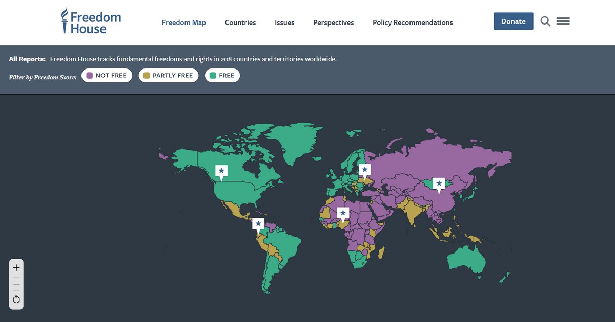 全球網路自由連 15 年下滑，台灣第七亞洲最佳、中國緬甸墊底 | TechNews 科技新報
